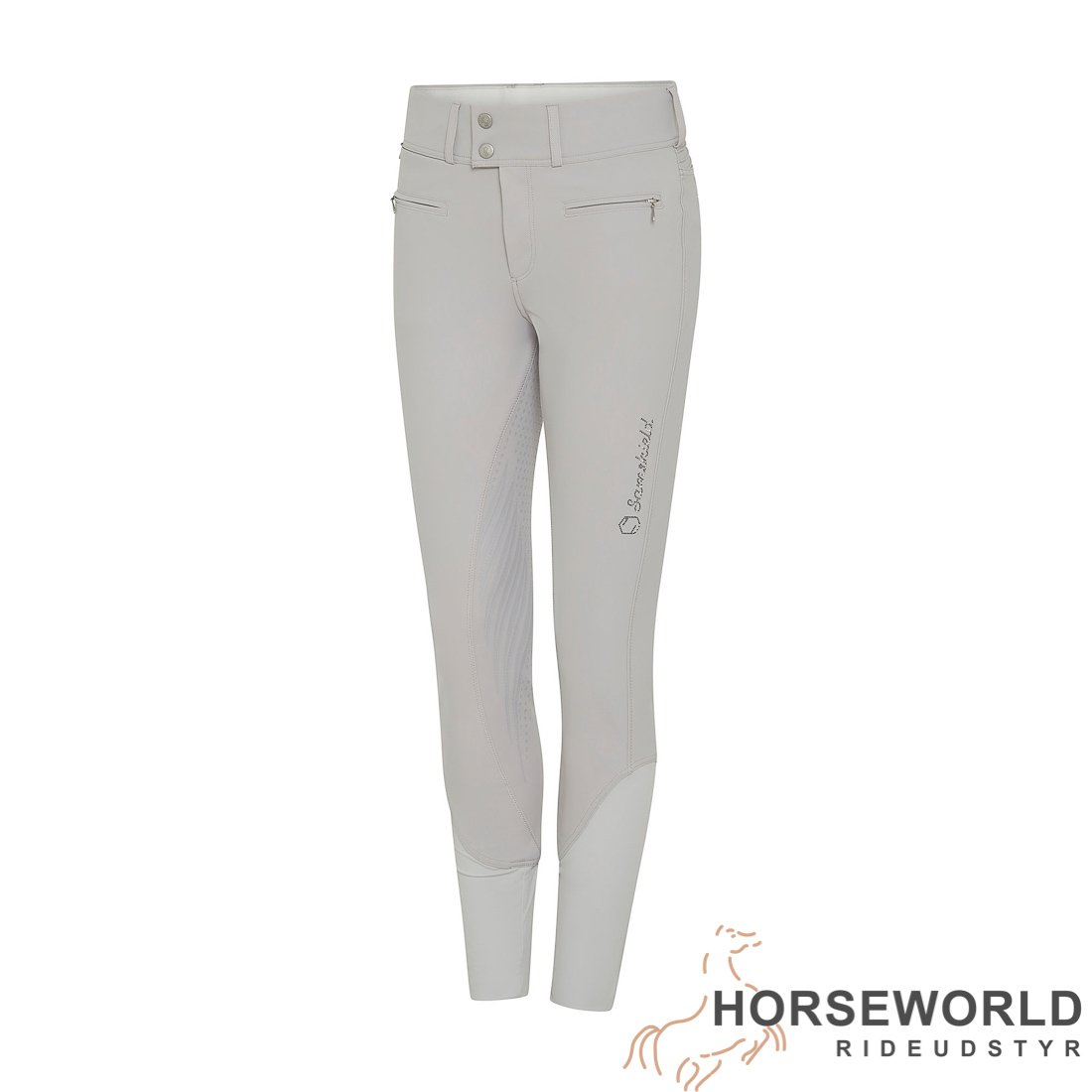 Samshield Clara Ridebukser Full Grip - Stone Grey - Samshield ...